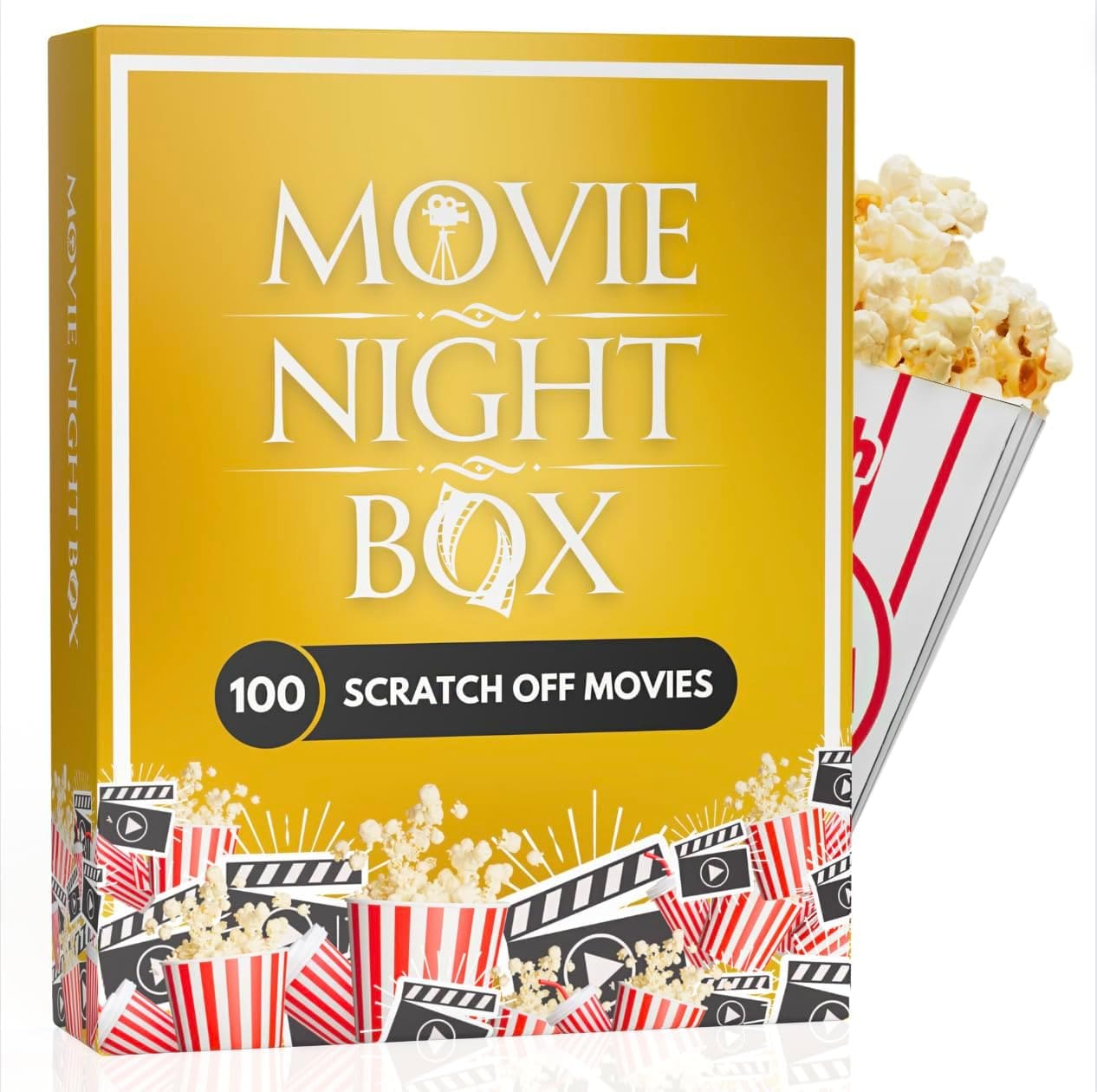 Movie Night Box: Top 100 Scratch-Off Movies & Hidden Gems – Date Night ...